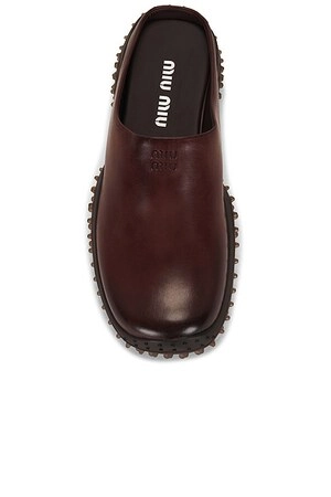 Miu Miu Vitello Antic Bubble Slide