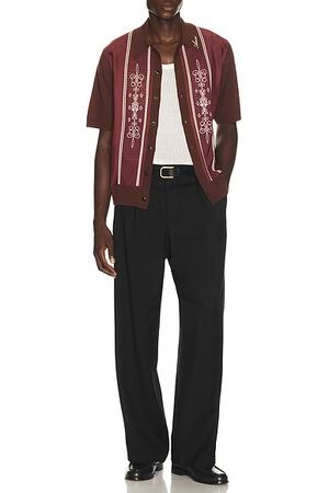 Amiri Ma Paneled Knit Shirt