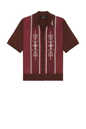 Amiri Ma Paneled Knit Shirt