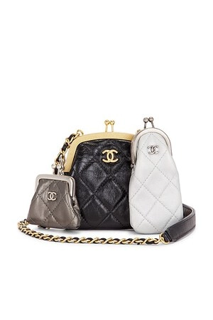 Chanel Lambskin Multi Clutch Shoulder Bag - Multicolor