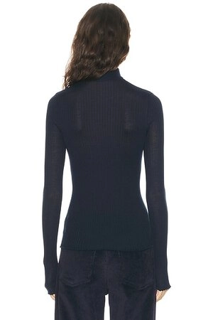 Sprwmn Long Sleeve Mock Neck Top