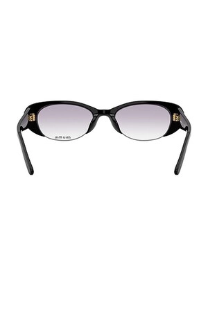 Miu Miu Oval Sunglasses - Black