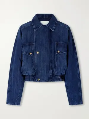 RÙADH The Ghillie Cropped Denim Jacket