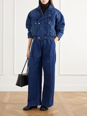 RÙADH The Ghillie Cropped Denim Jacket