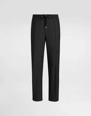 Dolce & Gabbana Wool Canvas Trousers Pants And Shorts Beige - Multicolor