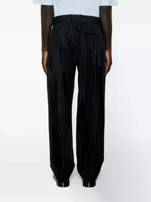 Drole De Monsieur Pinstripe-pattern Pleated Trousers