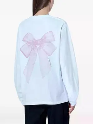 Cecilie Bahnsen Bow-print Long-sleeve T-shirt