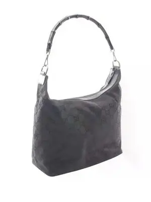 Gucci 2000-2015 Bamboo Gg Nylon Shoulder Bag