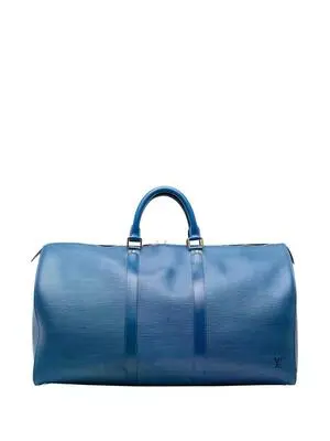 LOUIS VUITTON 1996 Epi Keepall 50 Travel Bag - Blue