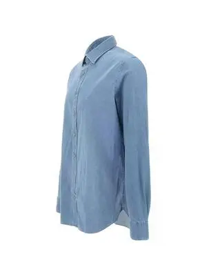 Michael Kors Logo-embroidered Slim-fit Cotton Shirt