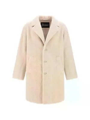 Herno Teddy-effect Single-breasted Coat