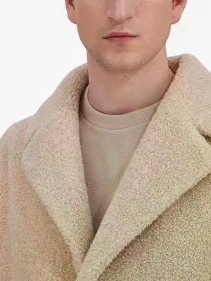 Herno Teddy-effect Single-breasted Coat