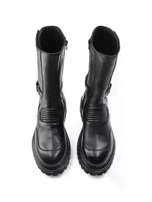 COPENHAGEN  Buckled Leather Boots