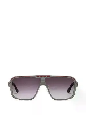 L.g.r X Bertone Geometric-frame Sunglasses - Grey