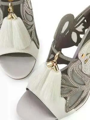 KAT MACONIE Aya Anch Crystal-embellished Sandals