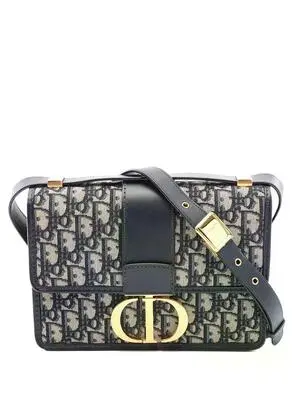 Dior 2015-2026 Oblique Canvas 30 Montaigne Box Bag Shoulder Bag - Neutrals