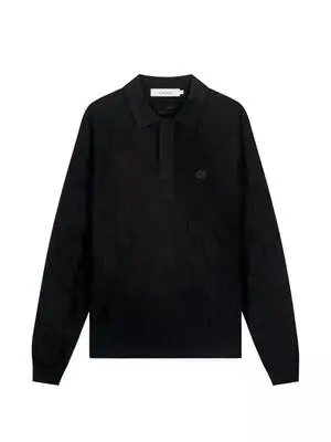 Filling Pieces Check-knit Polo Shirt