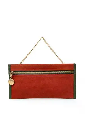 Gucci 2000-2015 Suede Rajah Pouch - Red