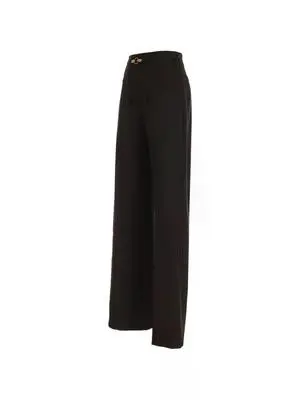 Just Cavalli Gold-tone Hardware Wide-leg Trousers