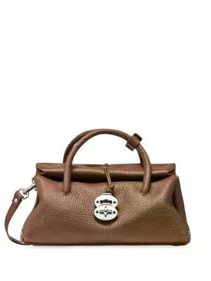 ZANELLATO Small Dotta Pebbled Leather Tote Bag