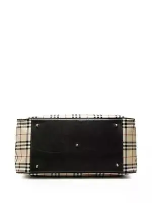 Burberry 2000-2017 House Check Canvas Boston Bag