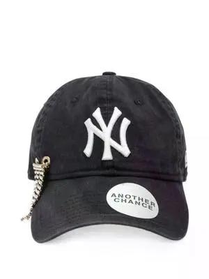 ANOTHER CHANCE Embellished Logo-embroidered Cap - Black