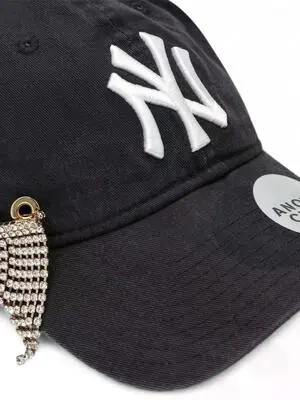 ANOTHER CHANCE Embellished Logo-embroidered Cap