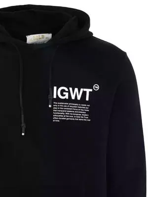 IN GOLD WE TRUST PARIS Evolution Logo-print Hoodie
