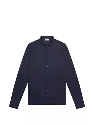 VALENZA Supima Interlock Cotton Shirt - Blue