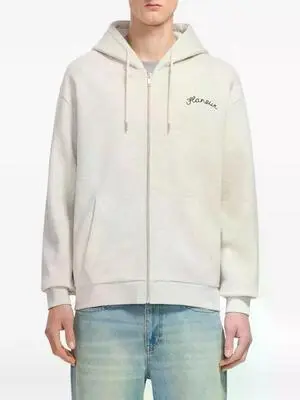 FLANEUR Signature Zip-uphoodie - Grey