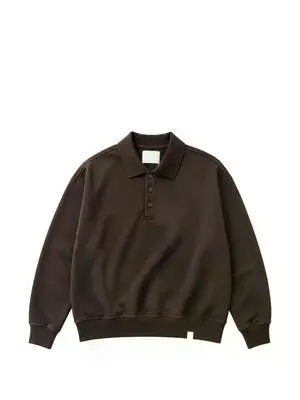 WOC Button-fastening Long-sleeve Polo Shirt