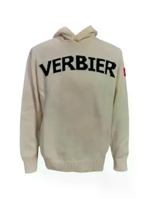 JURTA Verbier Intarsia-knit Hoodie - Neutrals