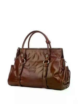 Miu Miu Shiny Leather Handbag