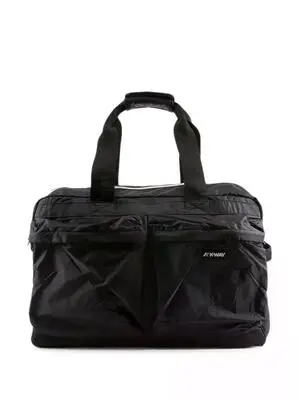 K-WAY Logo-patch Holdall Bag - Black