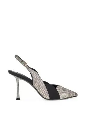 KAT MACONIE Crystal-embellished Slingback Pumps