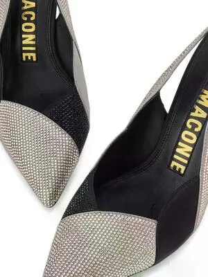 KAT MACONIE Crystal-embellished Slingback Pumps