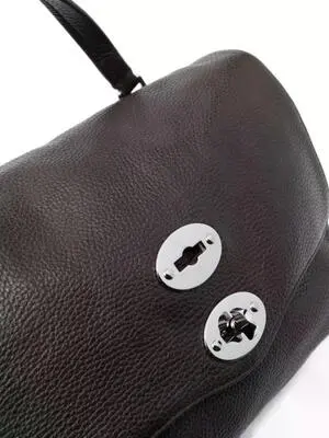 ZANELLATO Postina Pebbled Leather Tote Bag - Brown