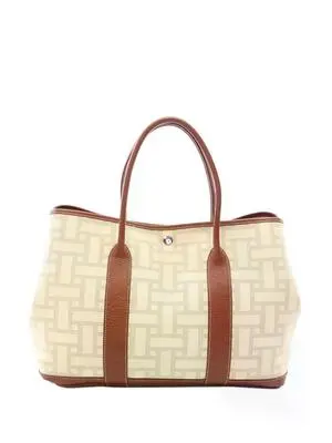 Hermès 2008 Toile Mosaique Garden Party 36 Tote Bag - Neutrals