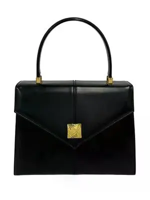 Saint Laurent 20th Century Leather Top Handle Handbag - Black