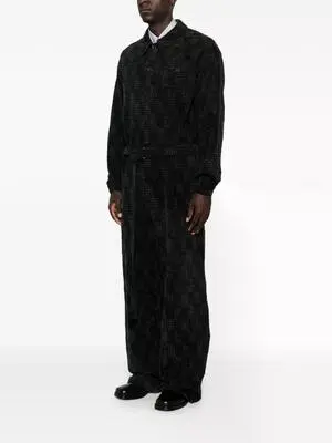 INDIVIDUAL SENTIMENTS Belted Textured-finish Jumpsuit