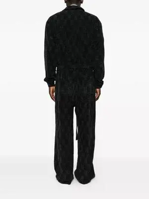 INDIVIDUAL SENTIMENTS Belted Textured-finish Jumpsuit