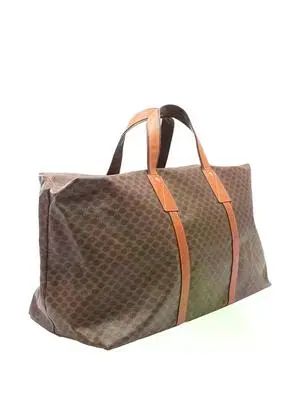 Celine 20th Century Macadam Coated Canvas Travel Bag