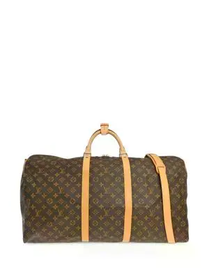 LOUIS VUITTON 1996 Monogram Keepall Bandouliere 60 Luggage Bag
