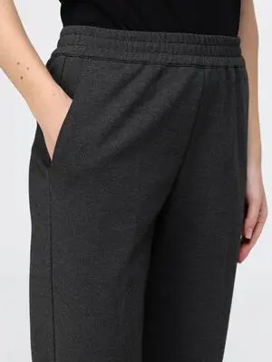 Pinko Straight-leg Cotton Blend Pants With An Elastic Waist