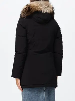 Woolrich Arctic Water-repellent Knee-length Parka With Shearling Hood