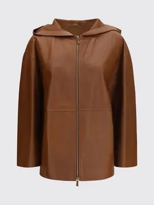 Max Mara Hooded Jacket In Smooth Lambskin