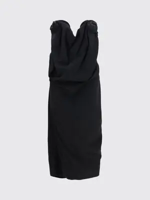 Magda Butrym Long Evening Gown With Sweetheart Neckline And 3d Flower Appliqu