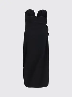 Magda Butrym Long Evening Gown With Sweetheart Neckline And 3d Flower Appliqu