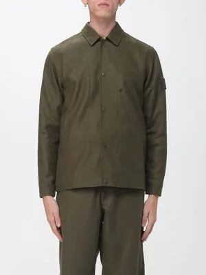 Stone Island Ghost Capsule Monochrome Nylon Shirt Jacket - Military