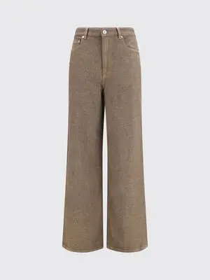 GANNI Lari High-waisted Wide-leg Jeans In Cotton And Hemp Denim